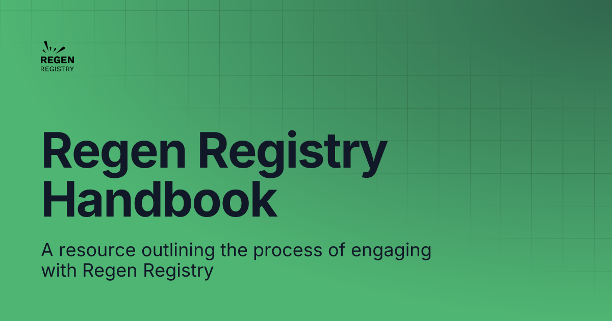 Regen Registry Handbook
